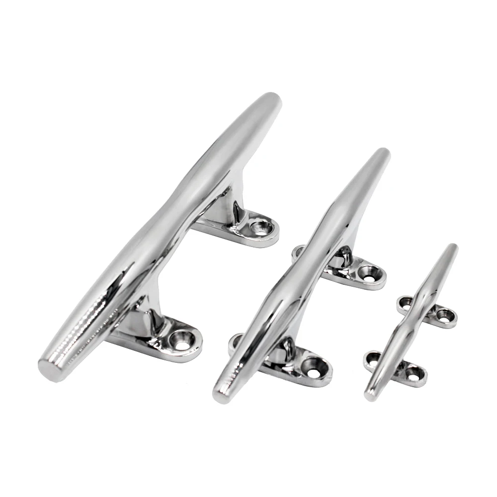 316 Stainless Steel Boat Heavy Duty Dock Rope Mooring Cleats 4/5/6 inch ...