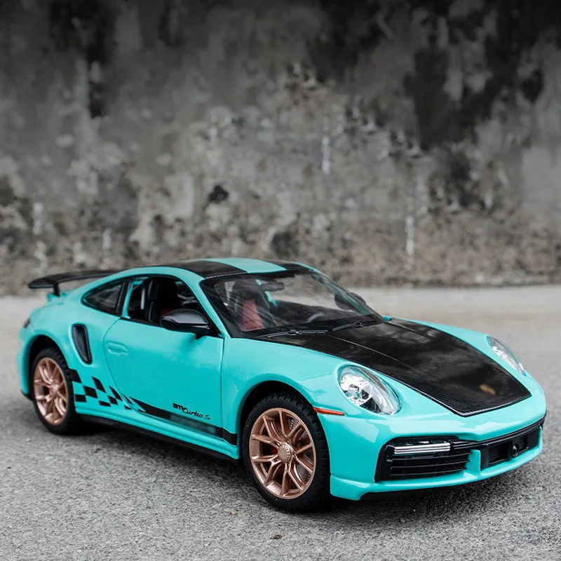 1-24-Porsche-911-Turbo-S-Sports-car-Simulation-Diecast-Metal-Alloy ...