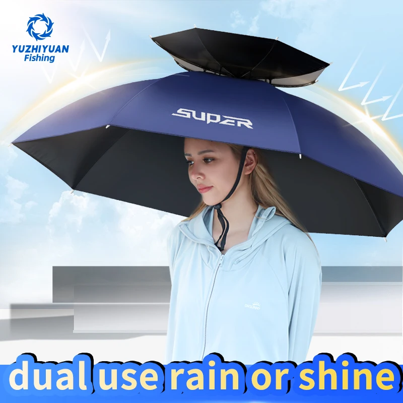 YUZHIYUAN-Portable-Folding-Umbrella-Hat-UPF-50-UV-Protection-Hands-Free ...