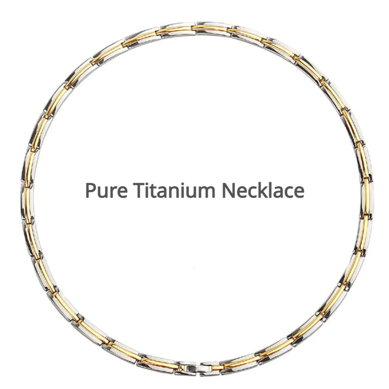 Pure-Titanium-Necklace-Men-Women-Necklaces-Titanium-Steel-Jewelry-Embed ...