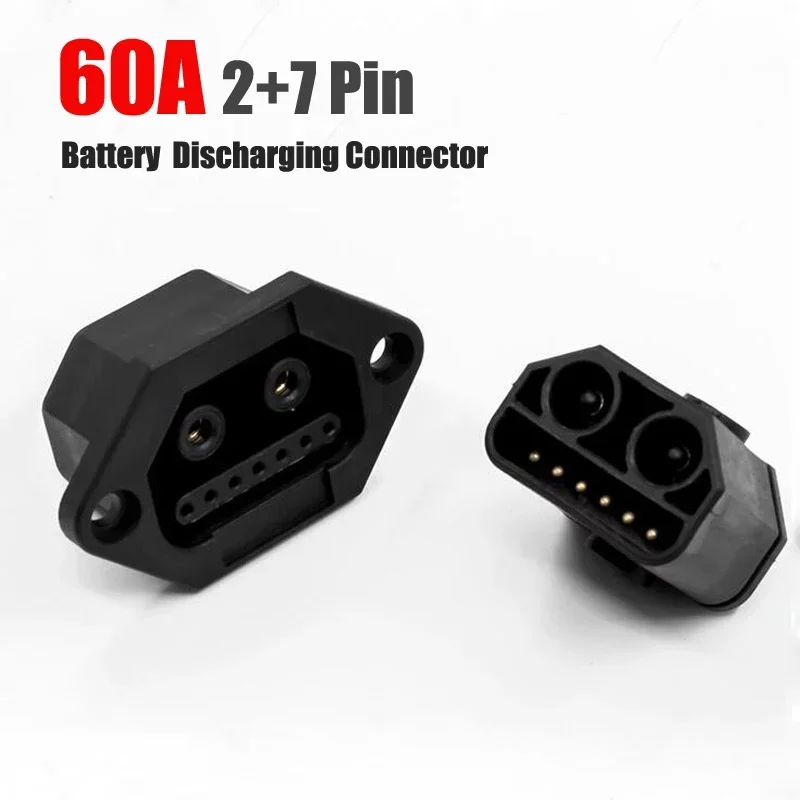 60A-2-7-Battery-Power-Plug-Socket-w-Signal-Pin-High-Current-9pin-Male ...
