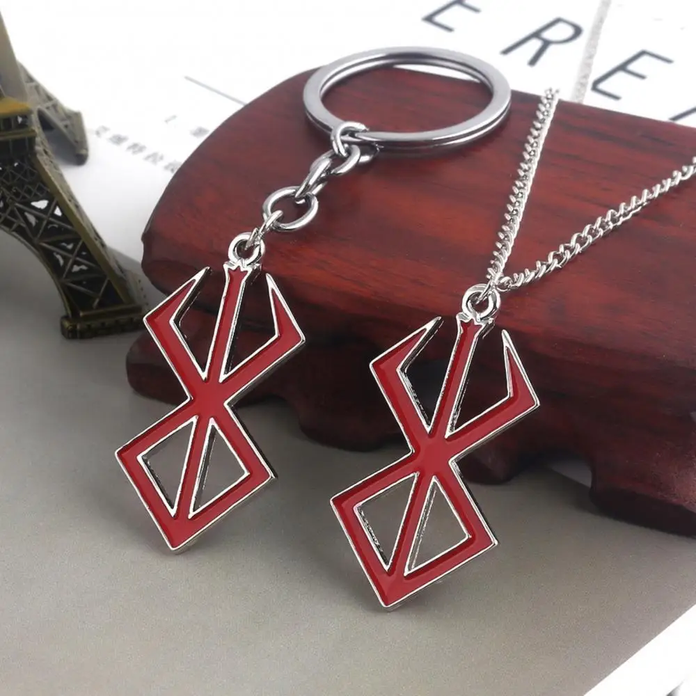 Japan-Game-Anime-Red-Enamel-Key-Chains-Berserk-Symbol-Alloy-Pendants ...