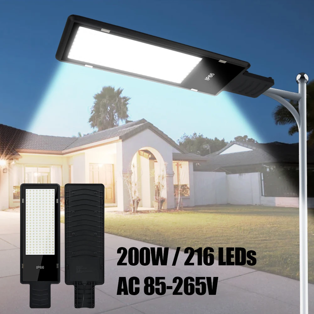 200W LED Street Light AC85-AC265V Outdoor Street Lamp Powerful Wall ...