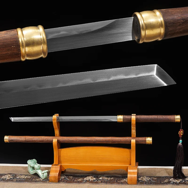 Espada-Tang-de-batalla-forjada-a-mano-acero-T10-arcilla-templada-con ...