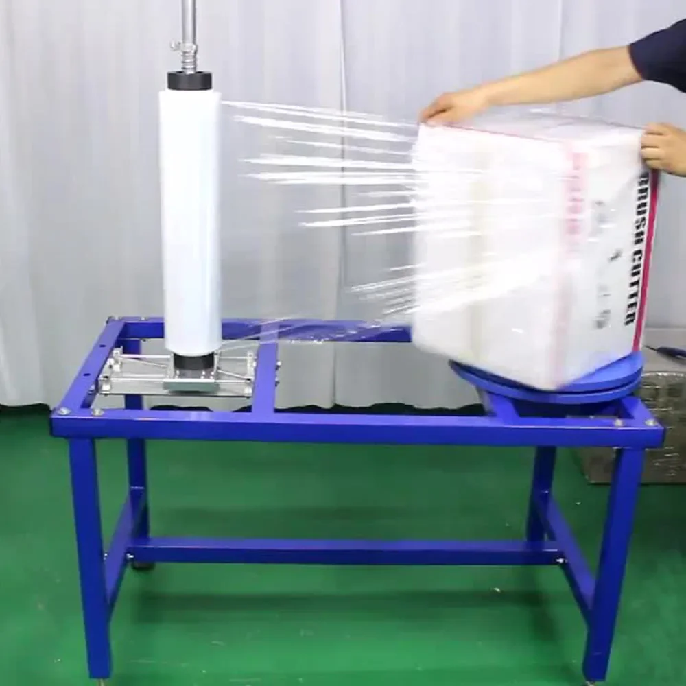 semi-automatic-Stretch-film-Wrapping-Machine-Plastic-Film-Roll ...