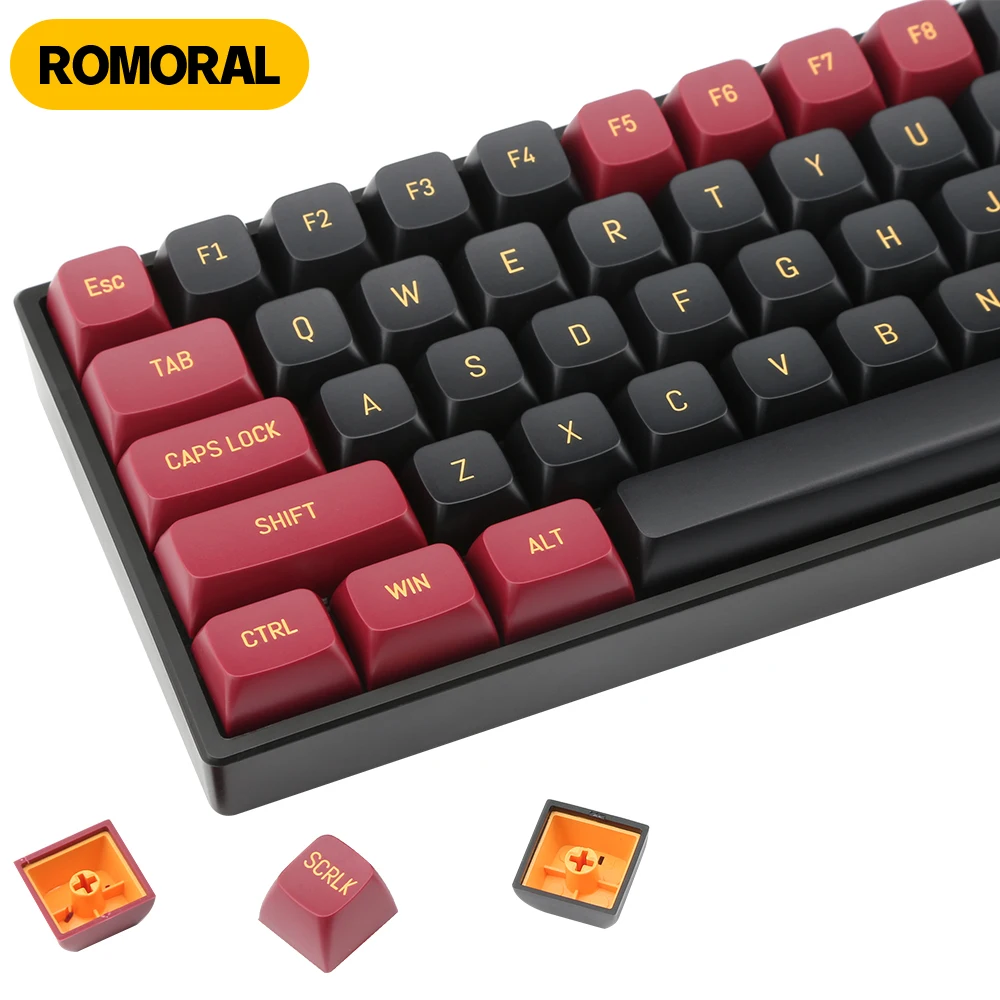 PBT-Keycaps-150-Keys-CSA-Profile-DYE-SUB-English-Style-Personalized-Red ...