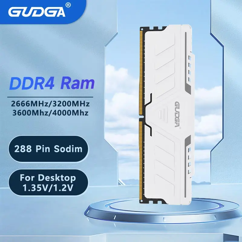 GUDGA 메모리 Ram DDR4 8GB/16GB/32GB 2666 3200 3600 4000mhz 1.2V/1.35V ...