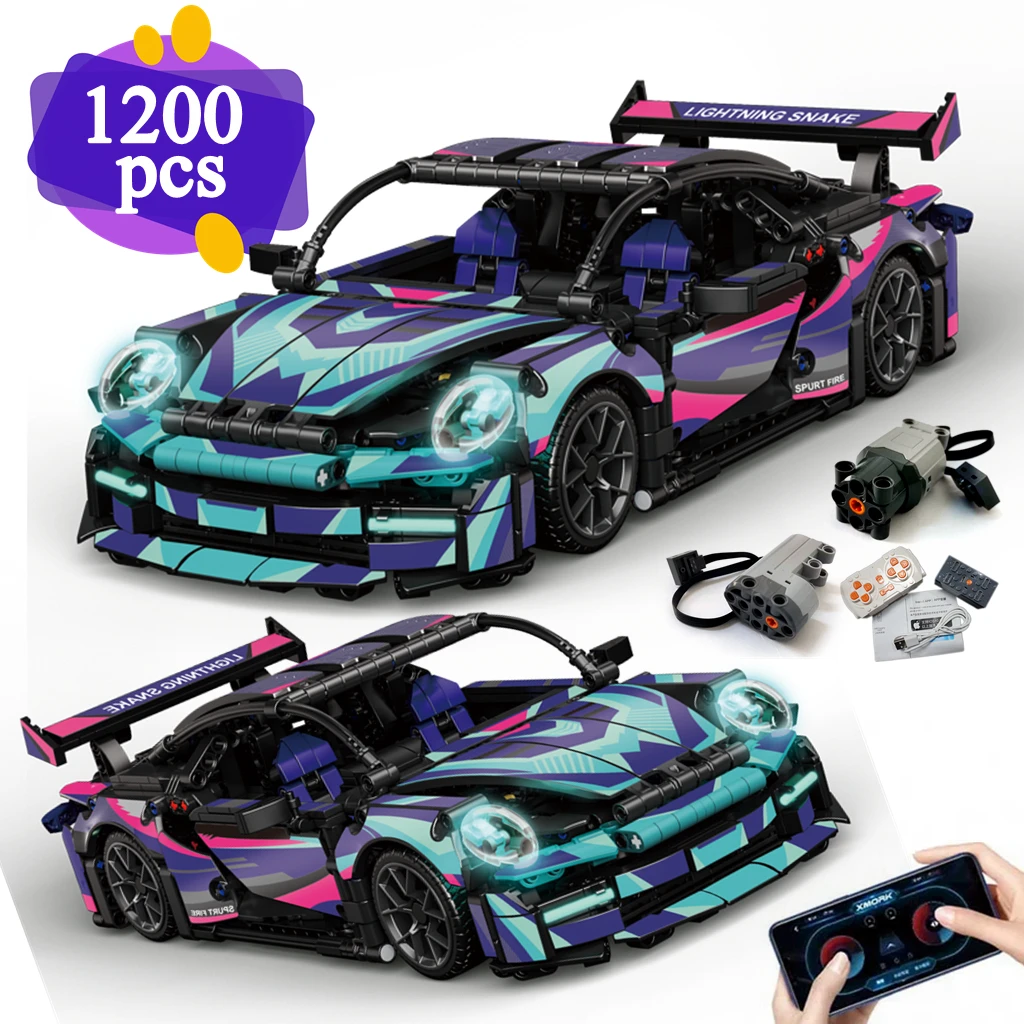 Compatible-42096-20097-City-Technical-Car-Cyberpunk-Speed-Racing ...