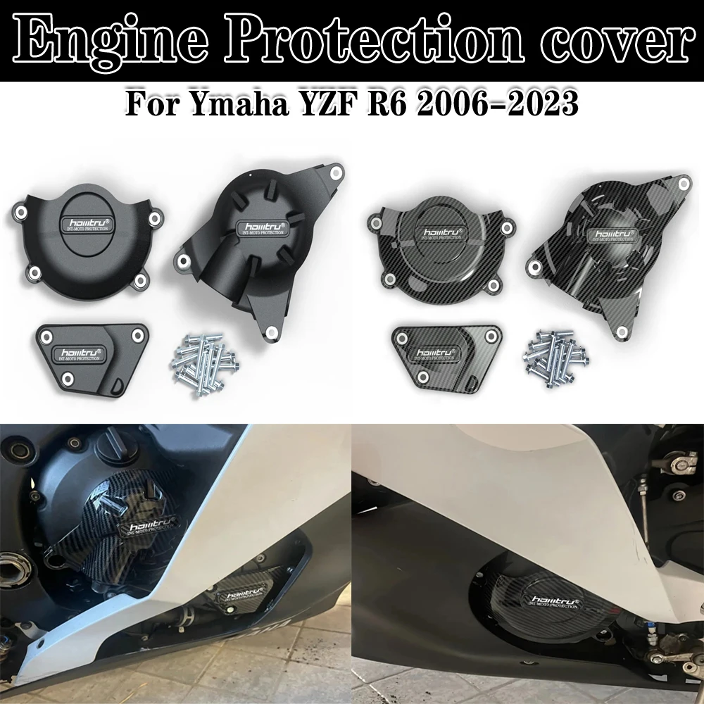 For-YAMAHA-YZF600-YZF-R6-2006-2020-Motorcycles-Engine-Cover-Protection ...