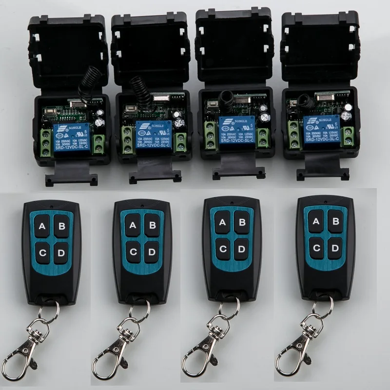 Century Aoke 12v 1ch Wireless Remote Control Switch System 4 ...