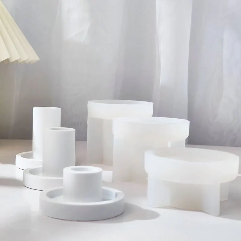 Candlestick Holder Silicone Mold | Cement Candle Holders Wholesale ...