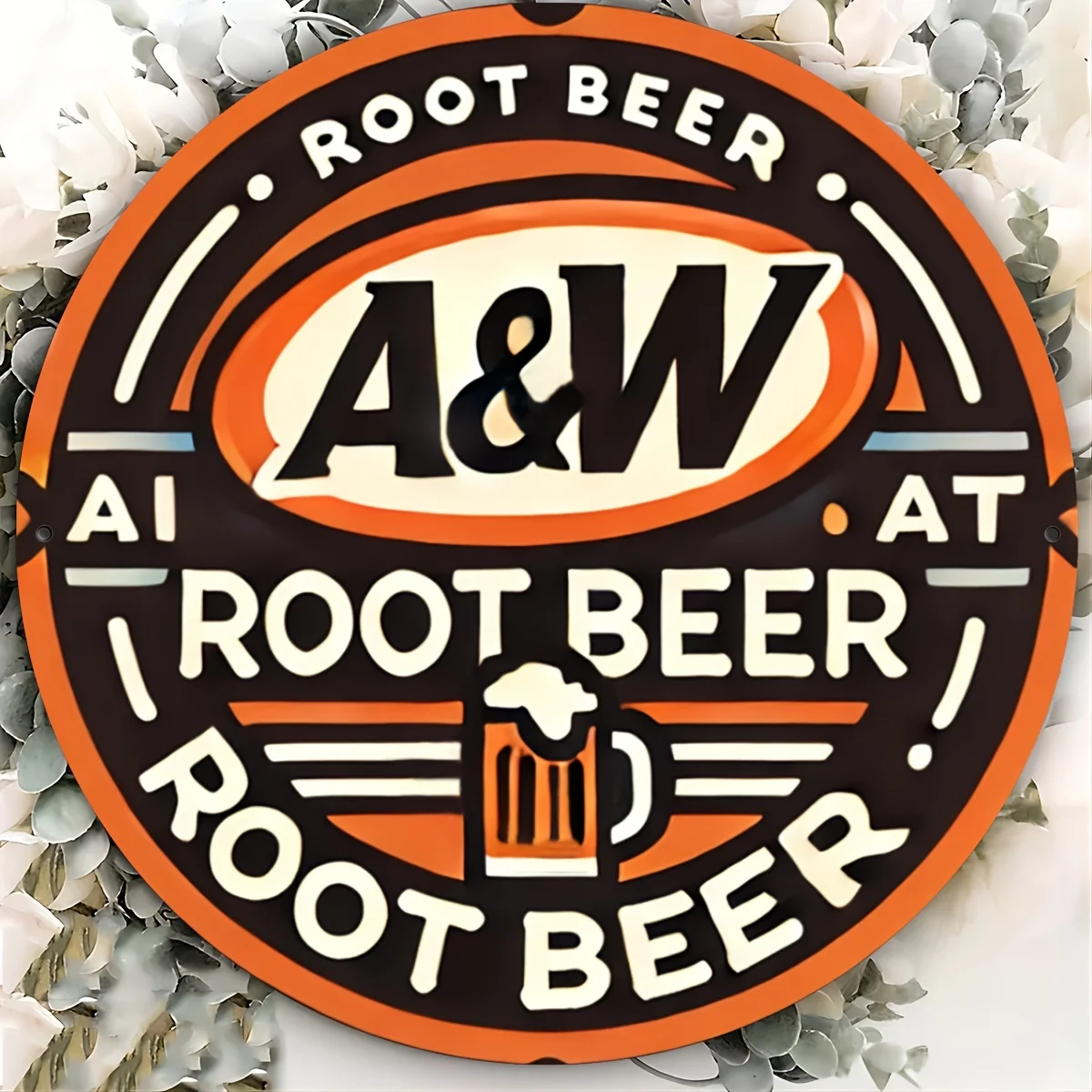 Retro Aluminum Iced Root Beer Sign - Perfect Wall Decor for Home ...