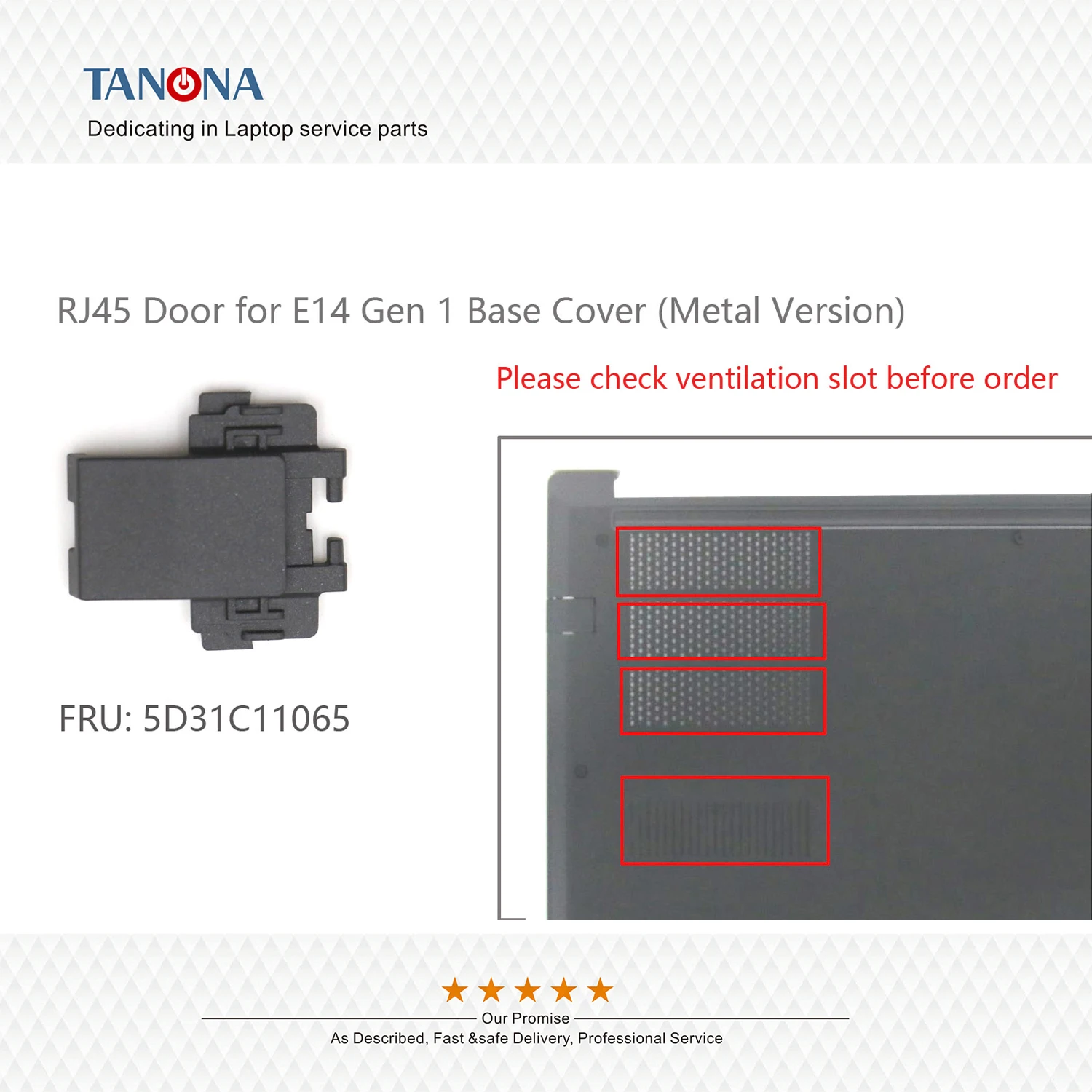 Original New 5D31C11065 Black For Lenovo Thinkpad E14 Gen 1 Lan RJ45 ...