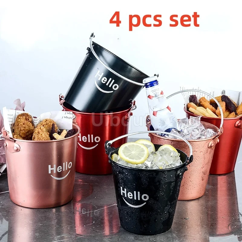 aluminium-Ice-Bucket-Bar-Party-beer-red-black-Golden-Beer-Barrel ...