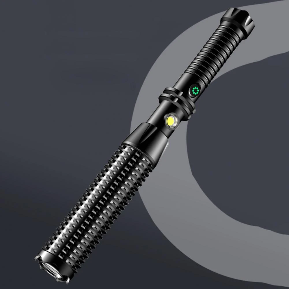 Outdoor Self Defense LED Flashlight Focusable Mace Bat Tactical Torch Batons Lamp Aluminum Alloy ...