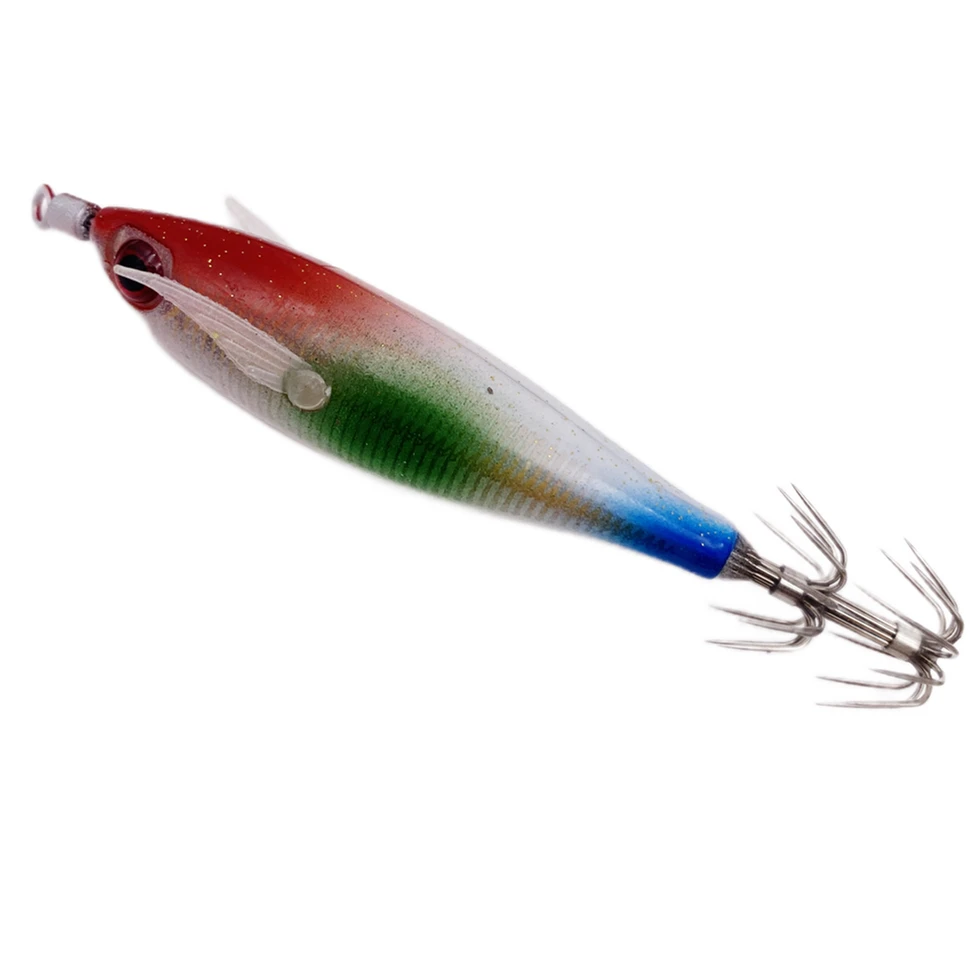 Luminous-Silicone-Wing-Squid-Jig-Hook-Fishing-Wood-Shrimp-Lure-TOTO ...