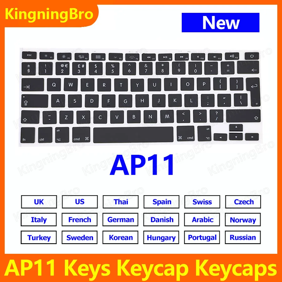 New Keyboard Keys Keycaps For Macbook Air Pro Retina 13" 15" A1398 ...