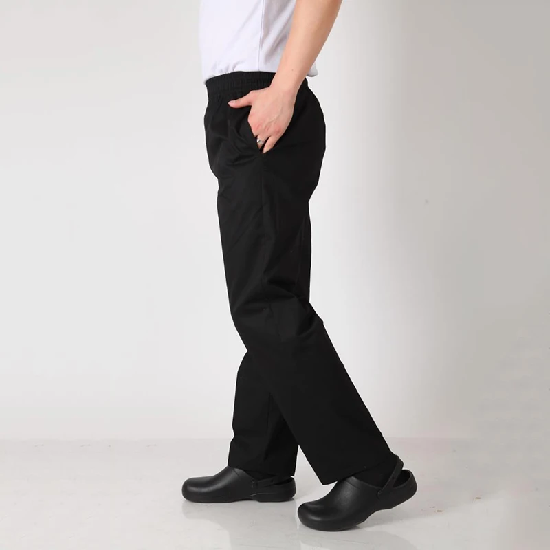 Elastic Waiter Trousers Men Chef Pants High Quality Waist Chef Working ...