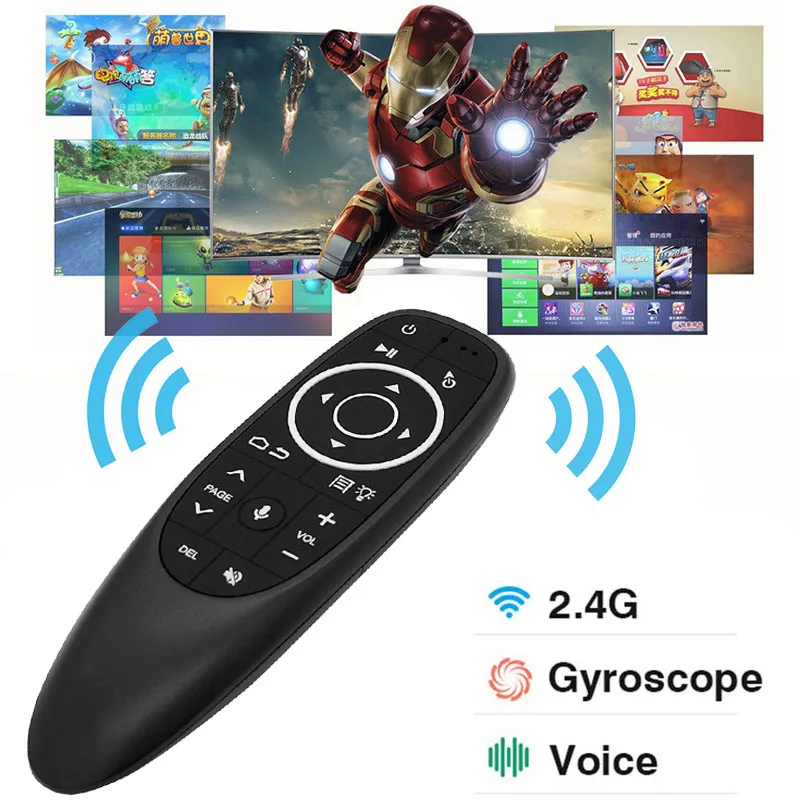 G10S G10S Pro Air Mouse Voice Remote Control 2.4G Wireless Gyroscope IR ...