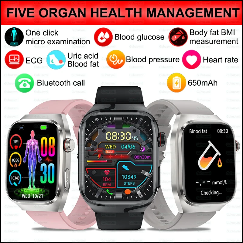 2024-New-Five-Organ-Detection-Smart-Watch-Men-Women-Micro-Physical-Exam ...