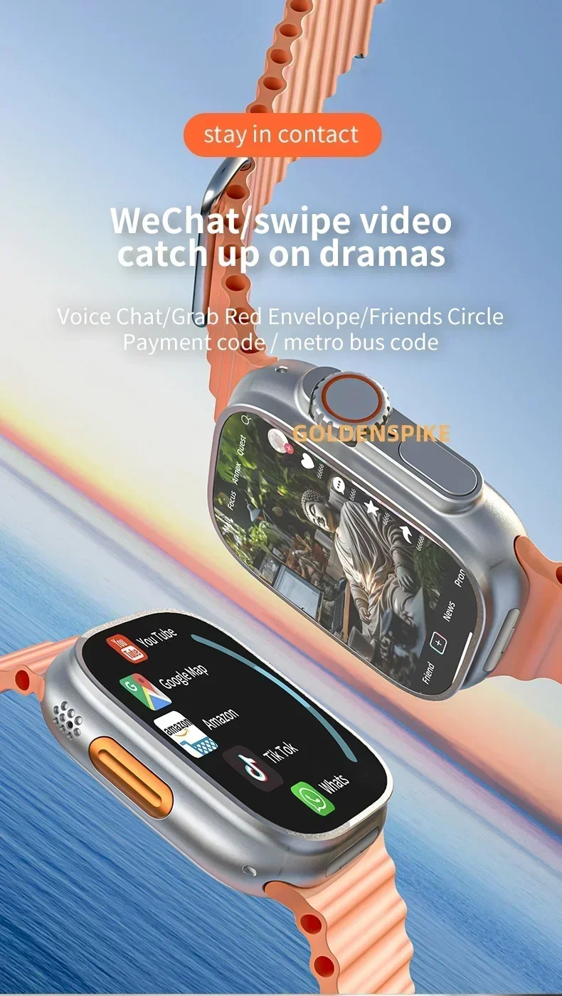 S10 UltraMax Smartwatch 4G Android 10.0 2.2inch Amoled Rotary Camera ...