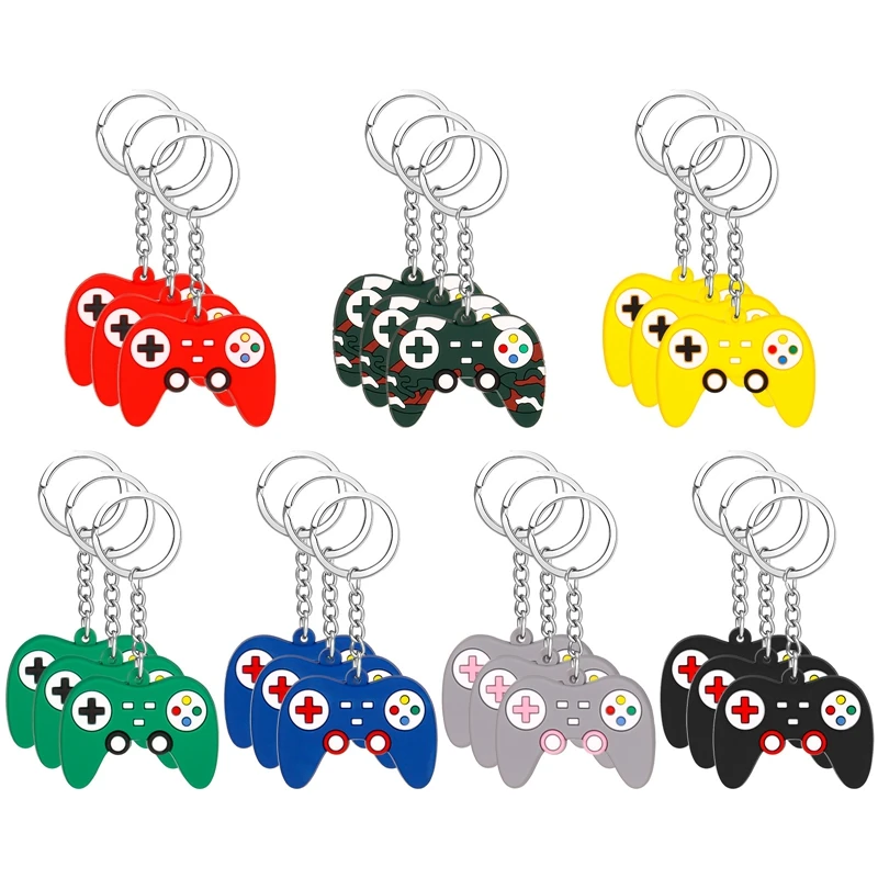 21Pieces-Video-Game-Keychain-Game-Controller-Keychain-Game-Party ...