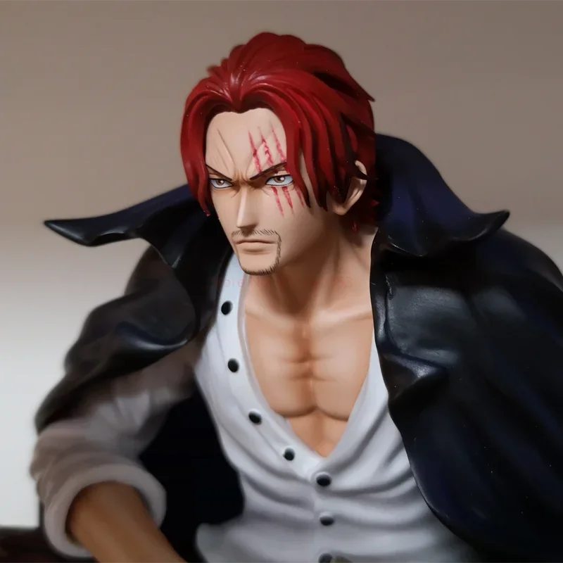 One Piece King Gk Anime Statue Model Red Hair Four Kings Shanks Bt Sit ...