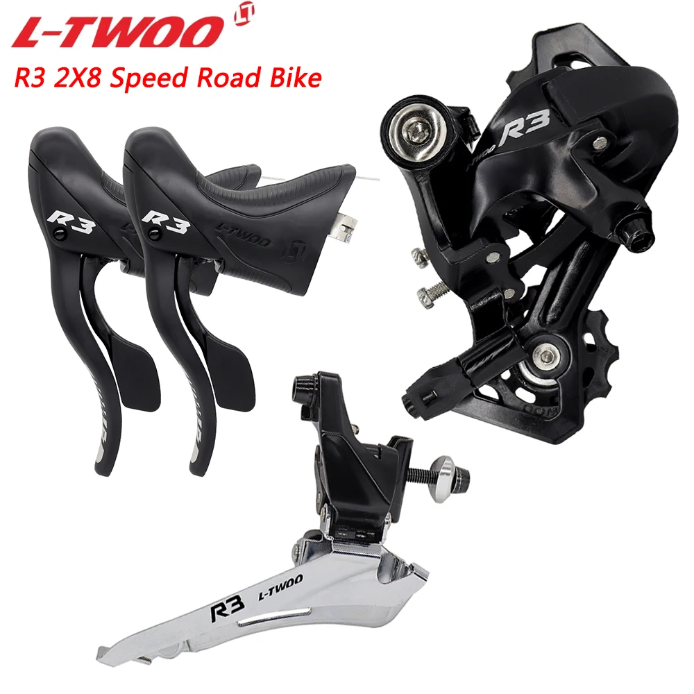 LTWOO R3 2x8 16 Speed Groupset Shifter Lever Rear Derailleur Front Derailleur Road Bike for ...