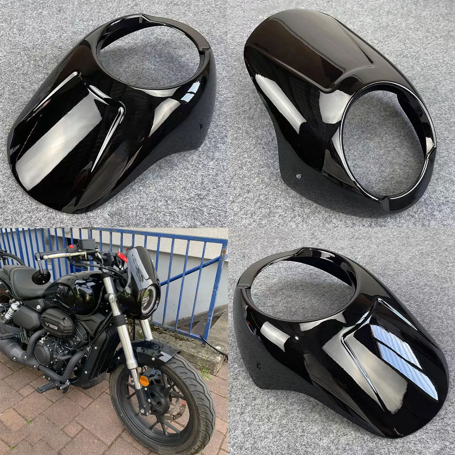 Fit For Keeway V Cruise 125 RKV 125 C RKV125C Windscreen Headlight ...