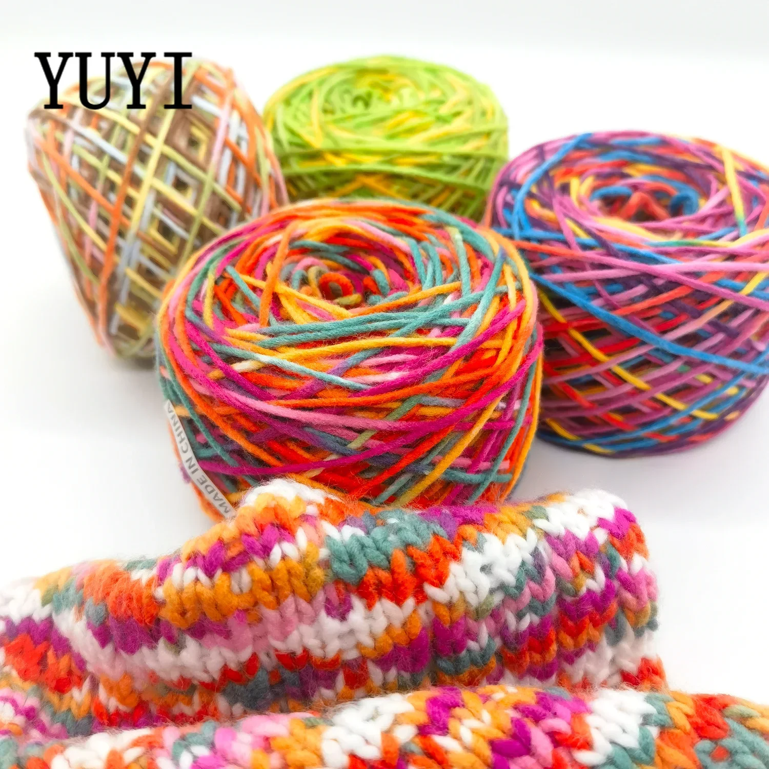 YUYI-Rainbow-Yarn-Chunky-Blanket-Knitting-Luxury-Thick-Polyester-Jumbo ...