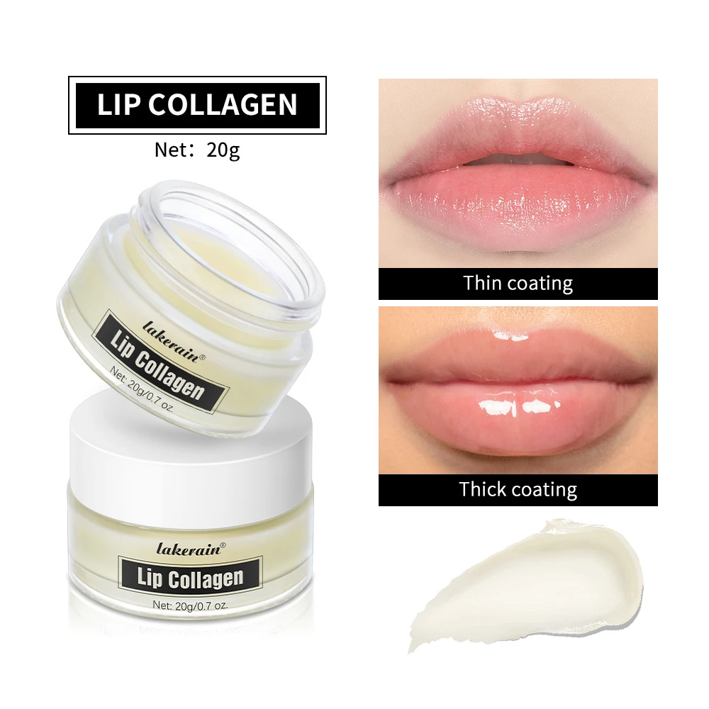 Collagen Lip Balm Moisturizing Anti Cracking Fade Lip Line Brightening ...
