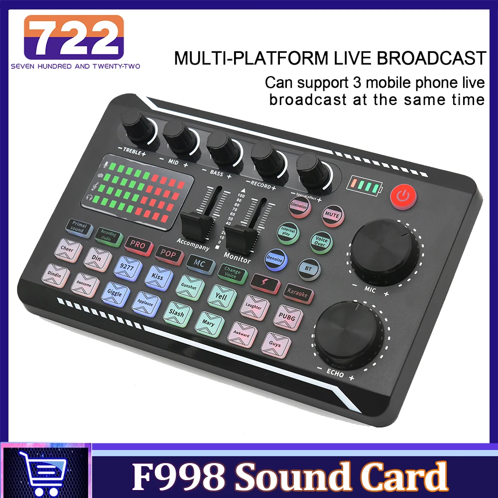 F998-live-Sound-Card-For-PC-Phone-Live-streaming-Podcasting-Studio ...