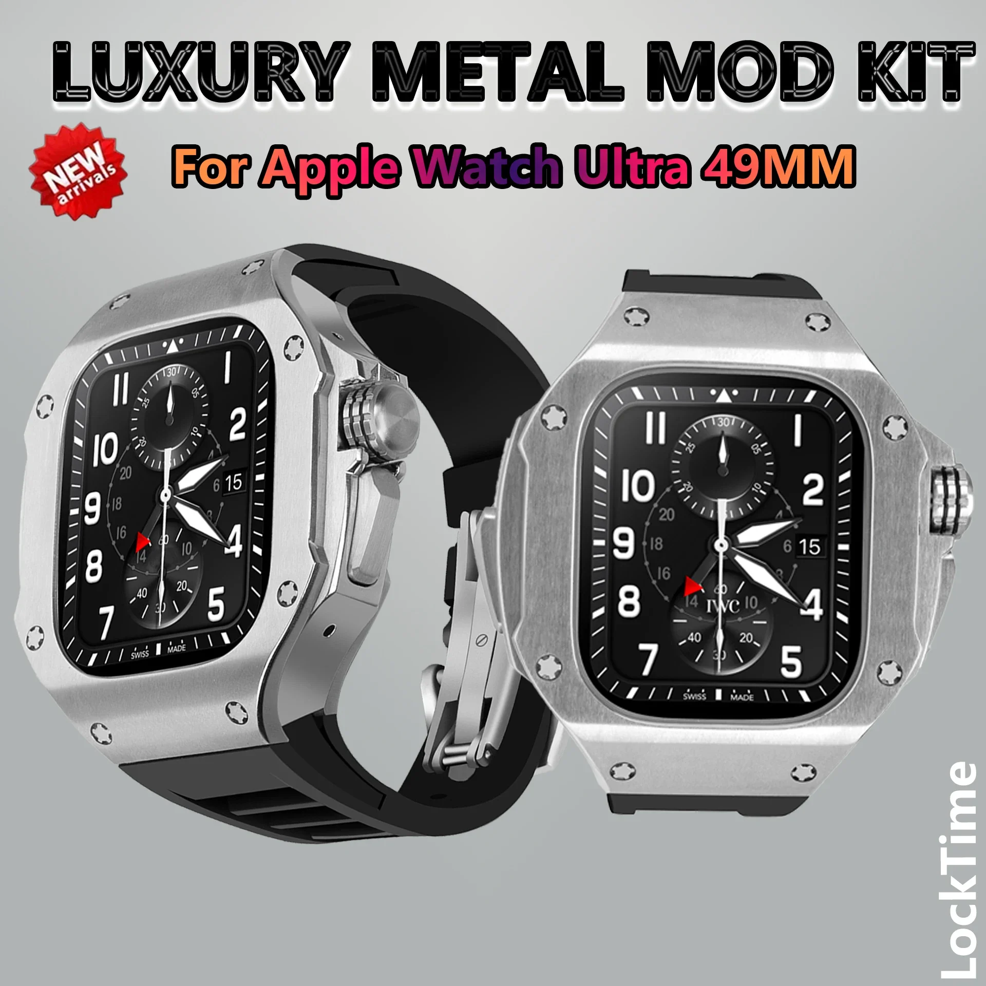 Luxury-Stainless-Steel-Case-Modification-Kit-for-Apple-Watch-Ultra-1-2 ...