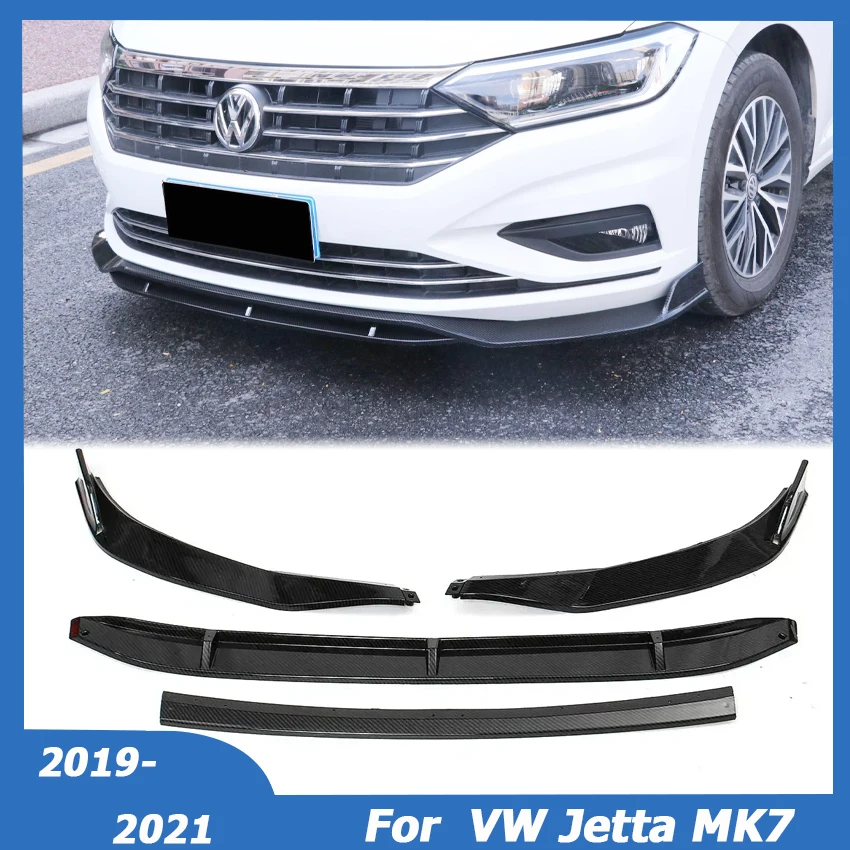 For-Volkswagen-VW-Jetta-MK7-2019-2021-Front-Bumper-Lip-Spoiler-Side ...