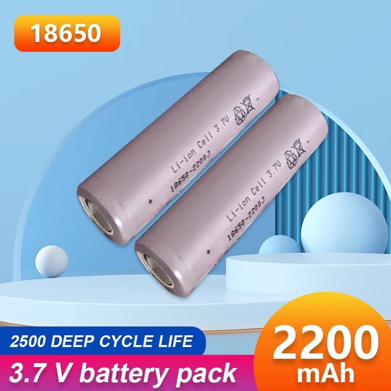 3-7V-18650-Rechargeable-Lithium-ion-Battery-Cell-Capacity-2200mah ...