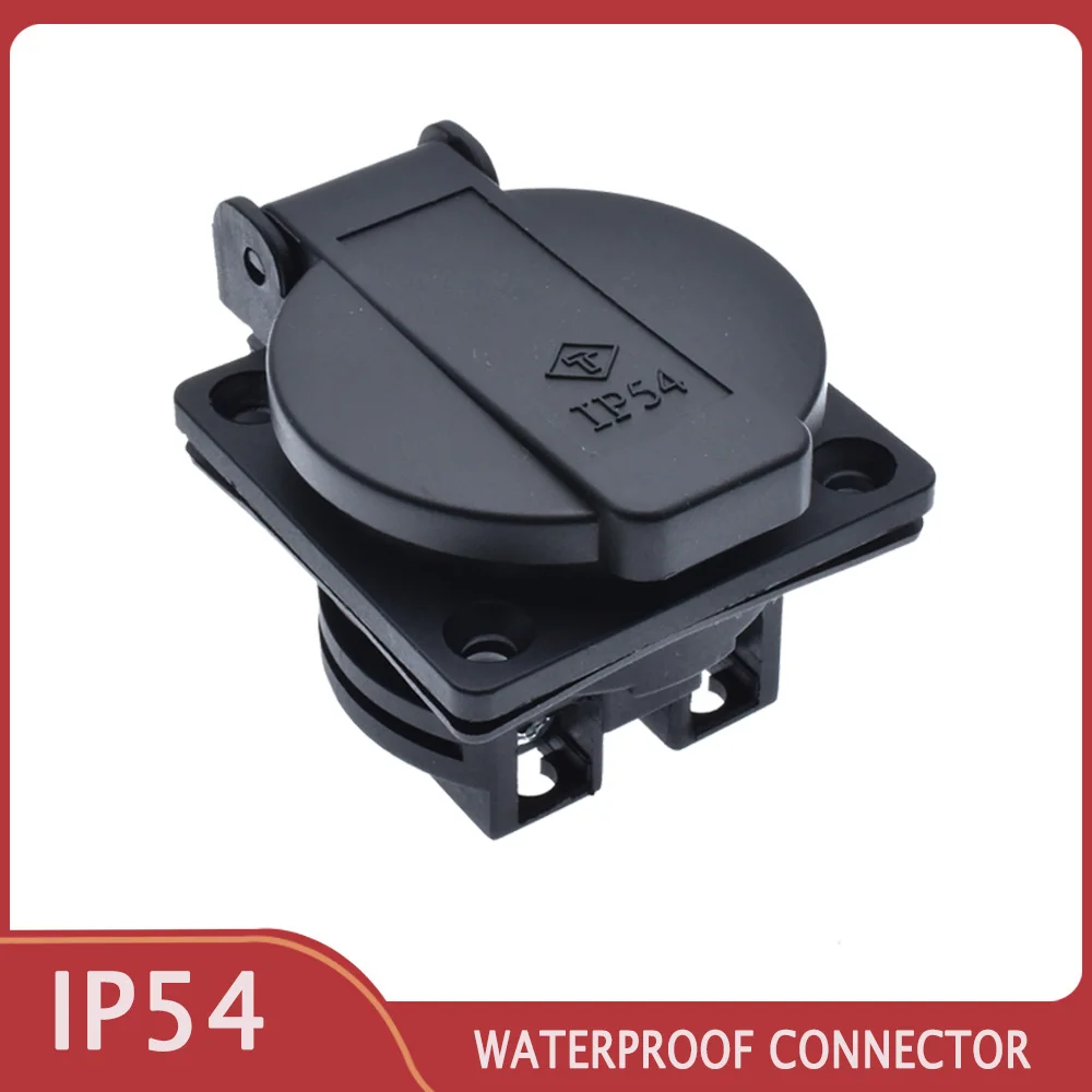 Schuko CEE7 Waterproof IP54 Industrial AC Electrical Power Female ...