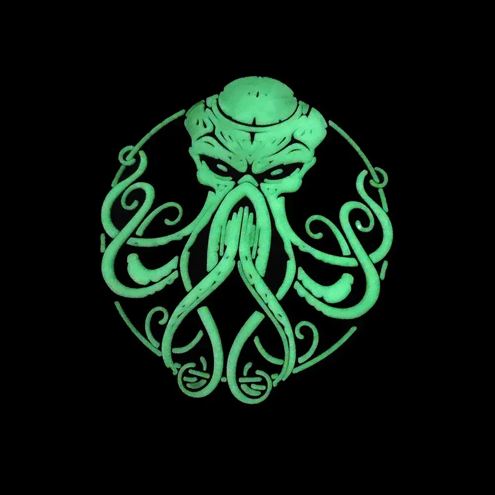 Cthulhu Awakens Lovecraft Octopus Badge PVC Magic Sticker Game ...