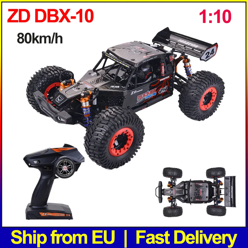 1/10 4WD ZD-DBX 10 80km/h RC Car Brushless Motor 2.4G Remote Control Car Drift Off-Road Desert ...