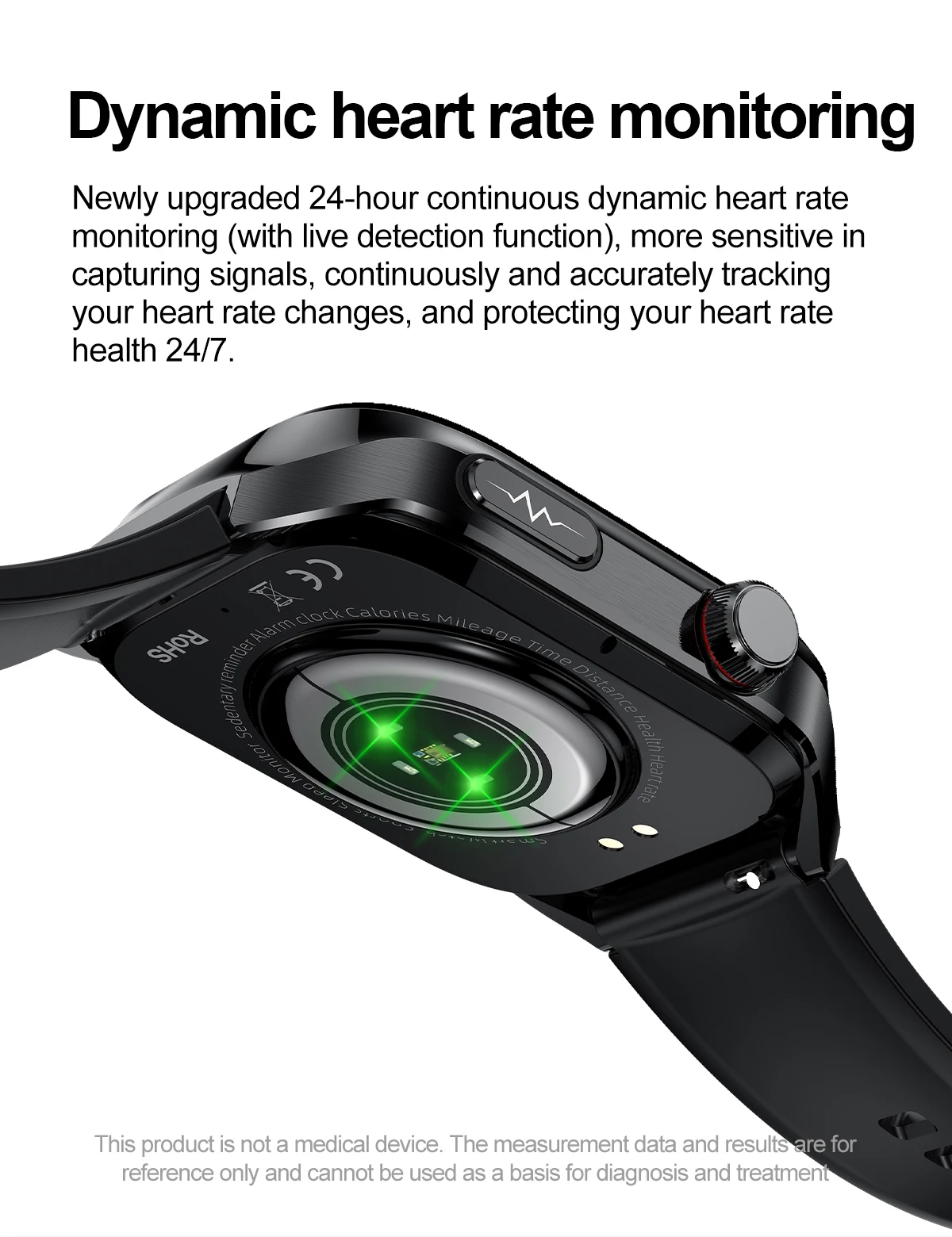 Medical Grade Health Smart Watch Man AMOLED ECG Physical Examination ...