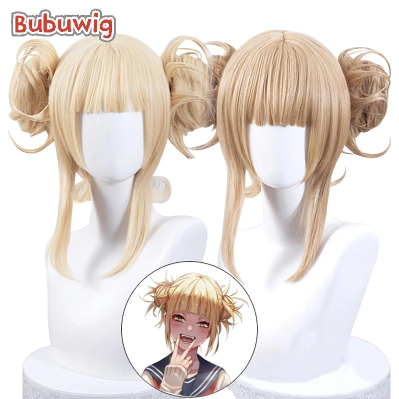 Bubuwig-Himiko-Toga-Cosplay-Wigs-My-Hero-Academia-Himiko-Toga-With-Buns ...