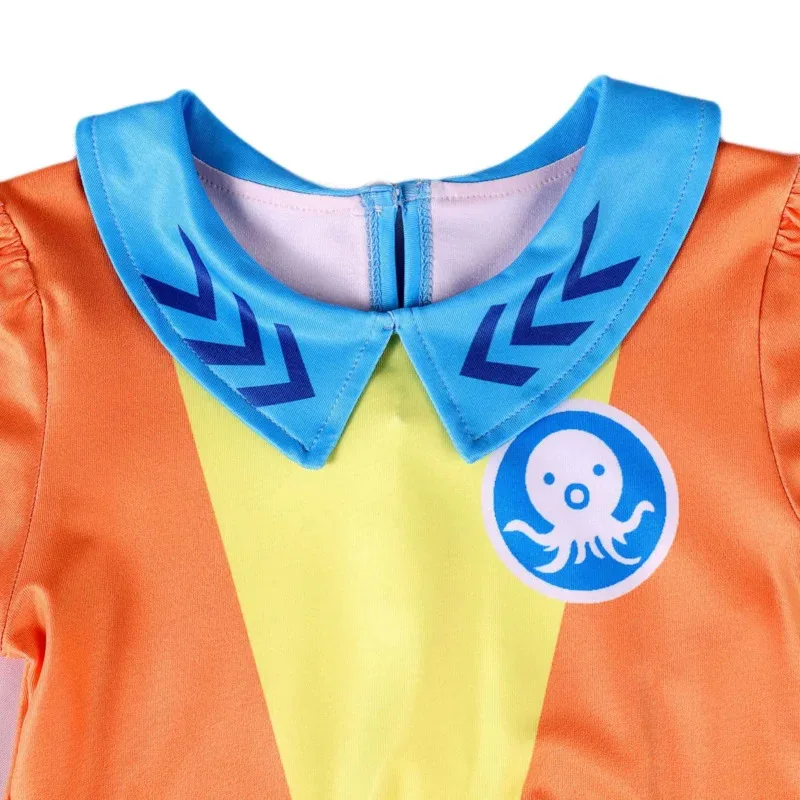 N96 Kids Clothes Girls The Octonauts Dress Summer Short Sleeve Octopus ...