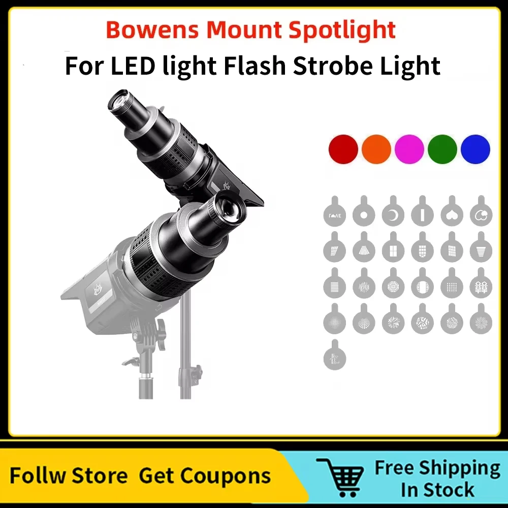 MM866-Photography-Spotlight-LED-Plug-in-Condenser-Optical-Focusing ...