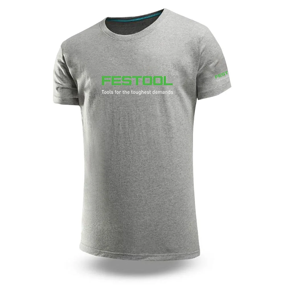 Festool-Tools-2024-Printing-Summer-T-Shirt-Men-Comfortable-Casual-White ...