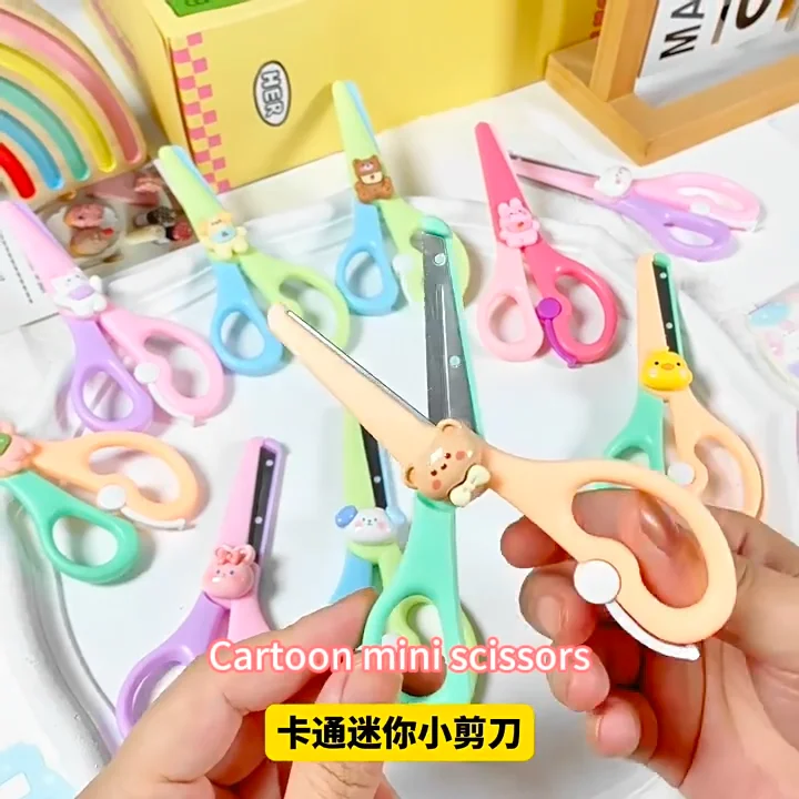 Cute Cartoon Small Scissors Children Safety Hand Scissors Diy Other ...