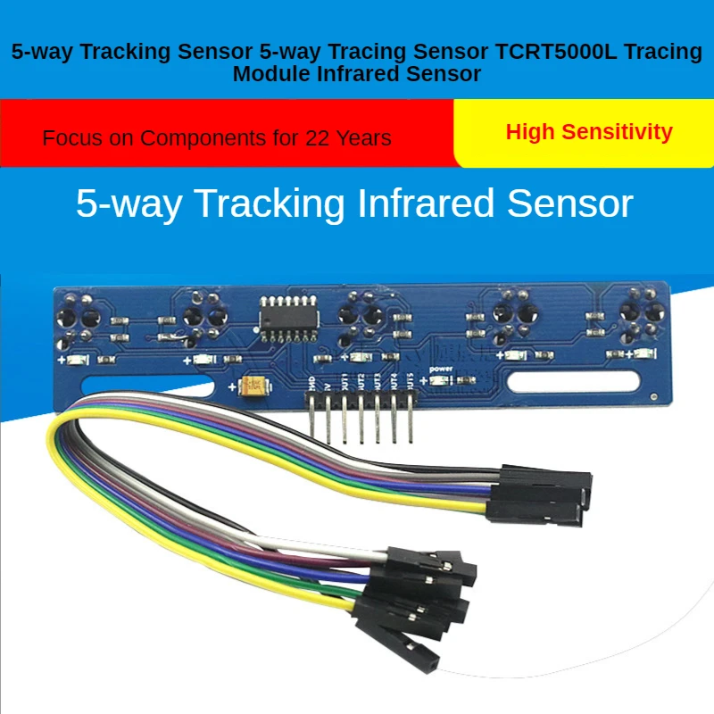5-way-Infrared-Reflective-Sensor-TCRT5000L-5-way-road-IR-Photoelectric-Switch-Barrier-Line-Track ...
