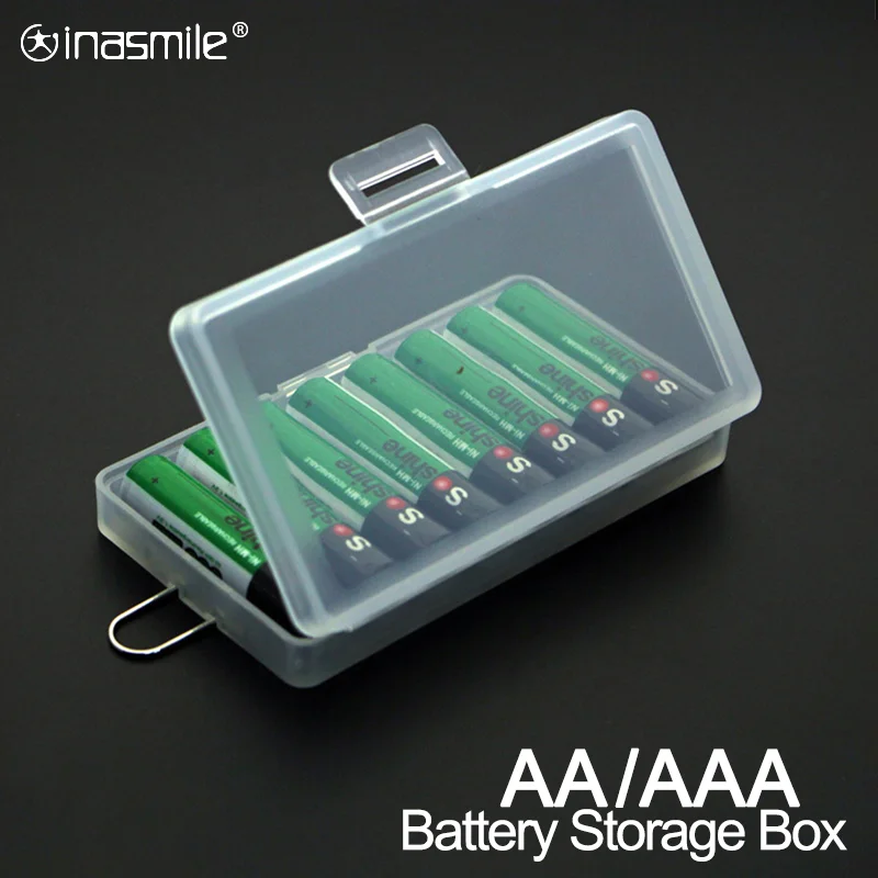 2 4 8 Slots AA AAA Plastic Battery Holder Storage Box Battery Case ...