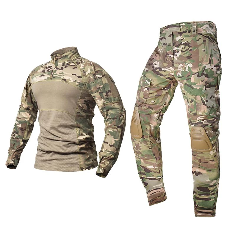 Han Wild Tactical Combat Suit Long Sleeves Outdoor Military Uniform ...