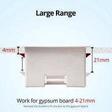 1 Gang Dry Lining Box For Gypsum Board Drywall Plasterboard 47mm Depth ...