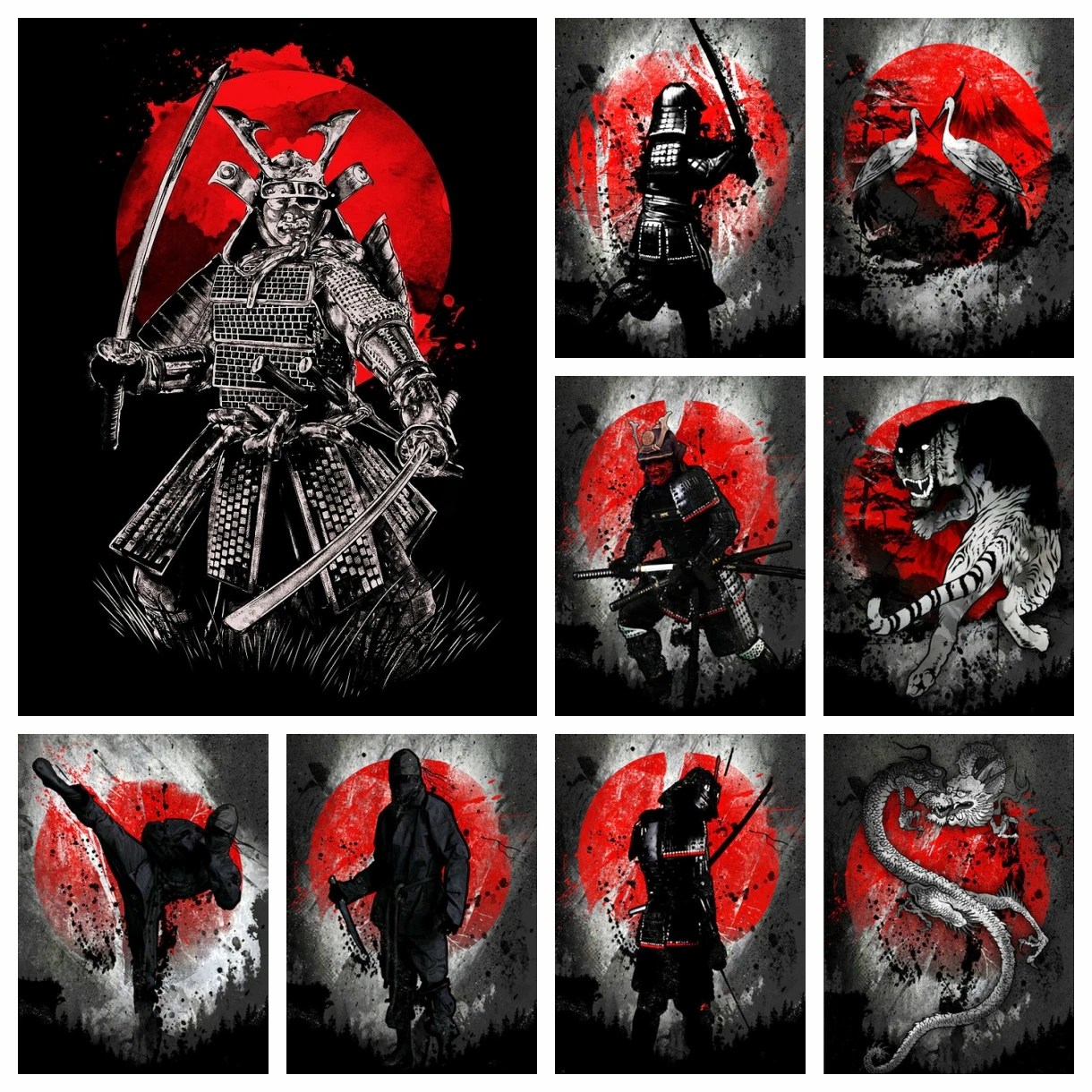 Japanese Ninja Paintings