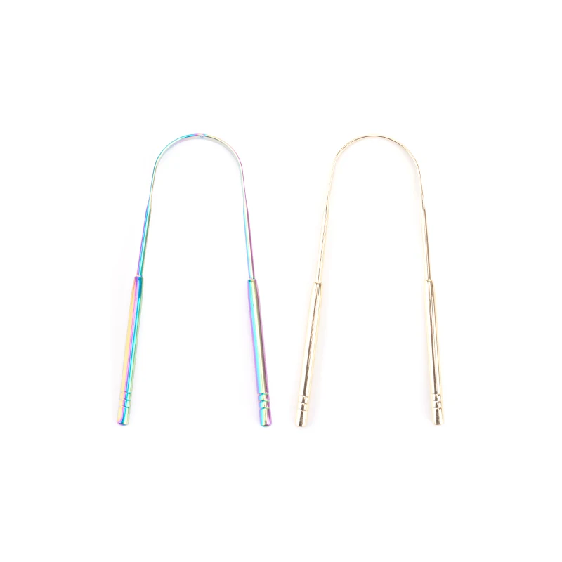 Stainless-Steel-Tongue-Scraper-for-Adults-4-Colors-Oral-Hygiene ...